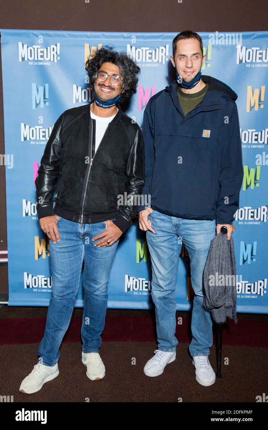 Sebastien Folin and Fabien Marsaud aka Grand Corps Malade attends ...