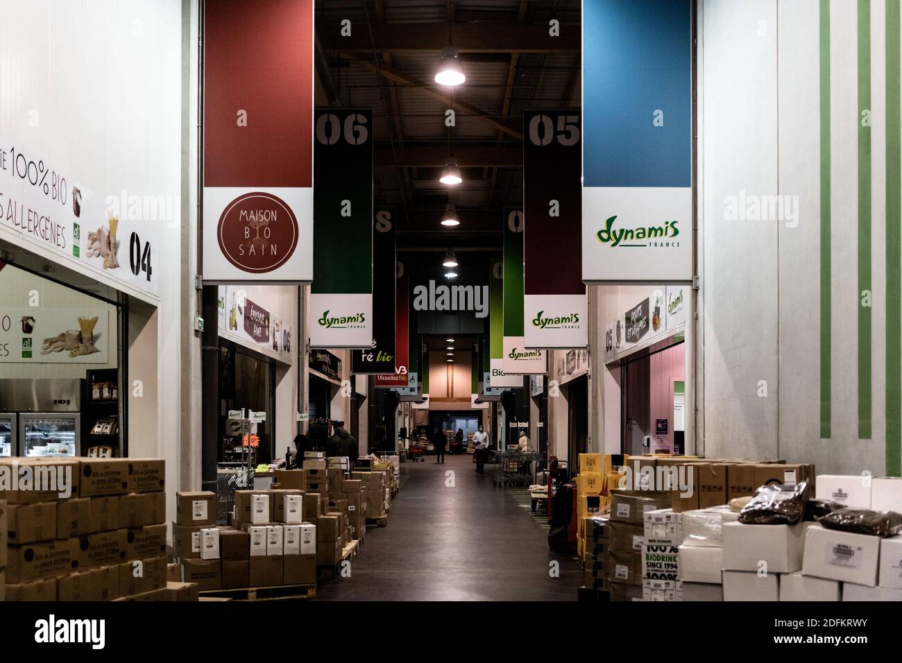 The Pavillon Bio, an area dedicated to organic products at the Marche ...