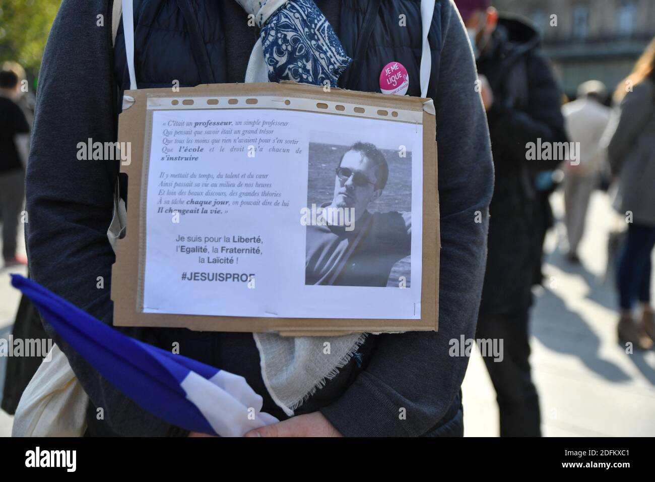 Tribute to Samuel Paty, the professor beheaded in a terrorist attack ...