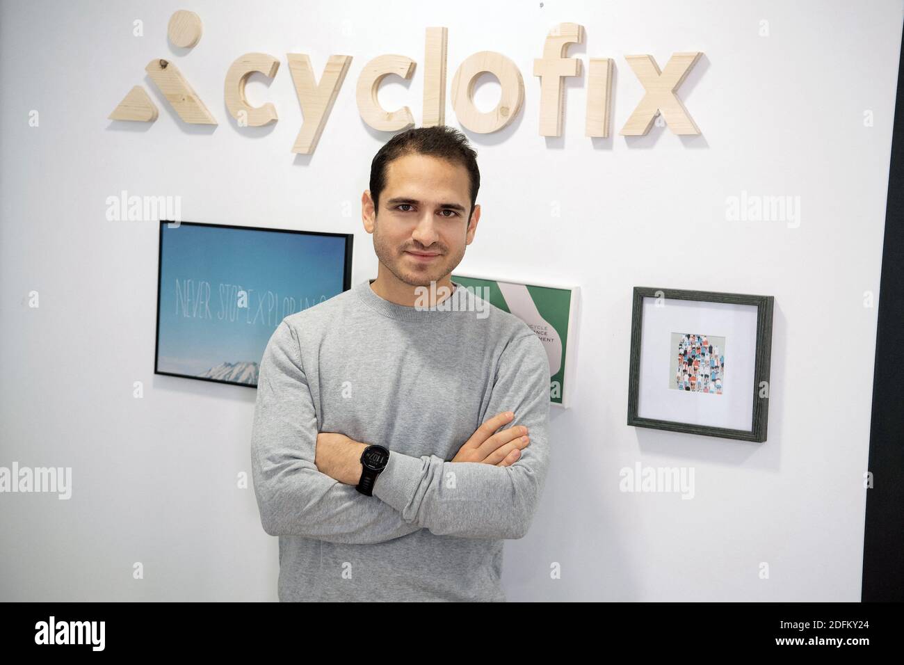 Alexis Zerbib, créateur et dirigeant de Cyclofix avec Stéphane Folliet ...