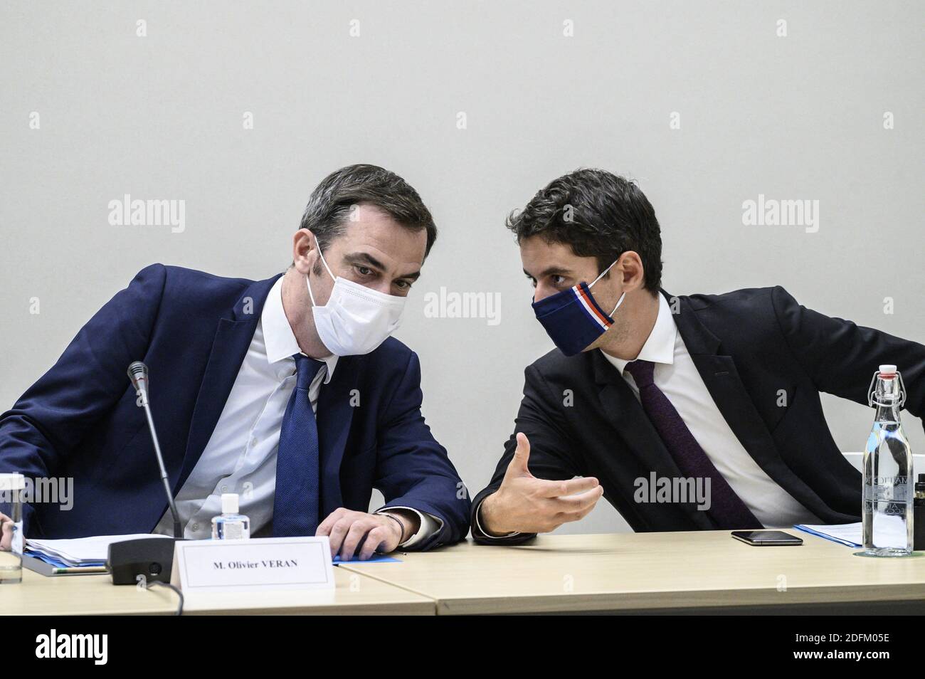 French Health Minister Olivier Veran and French Secretary of State and ...