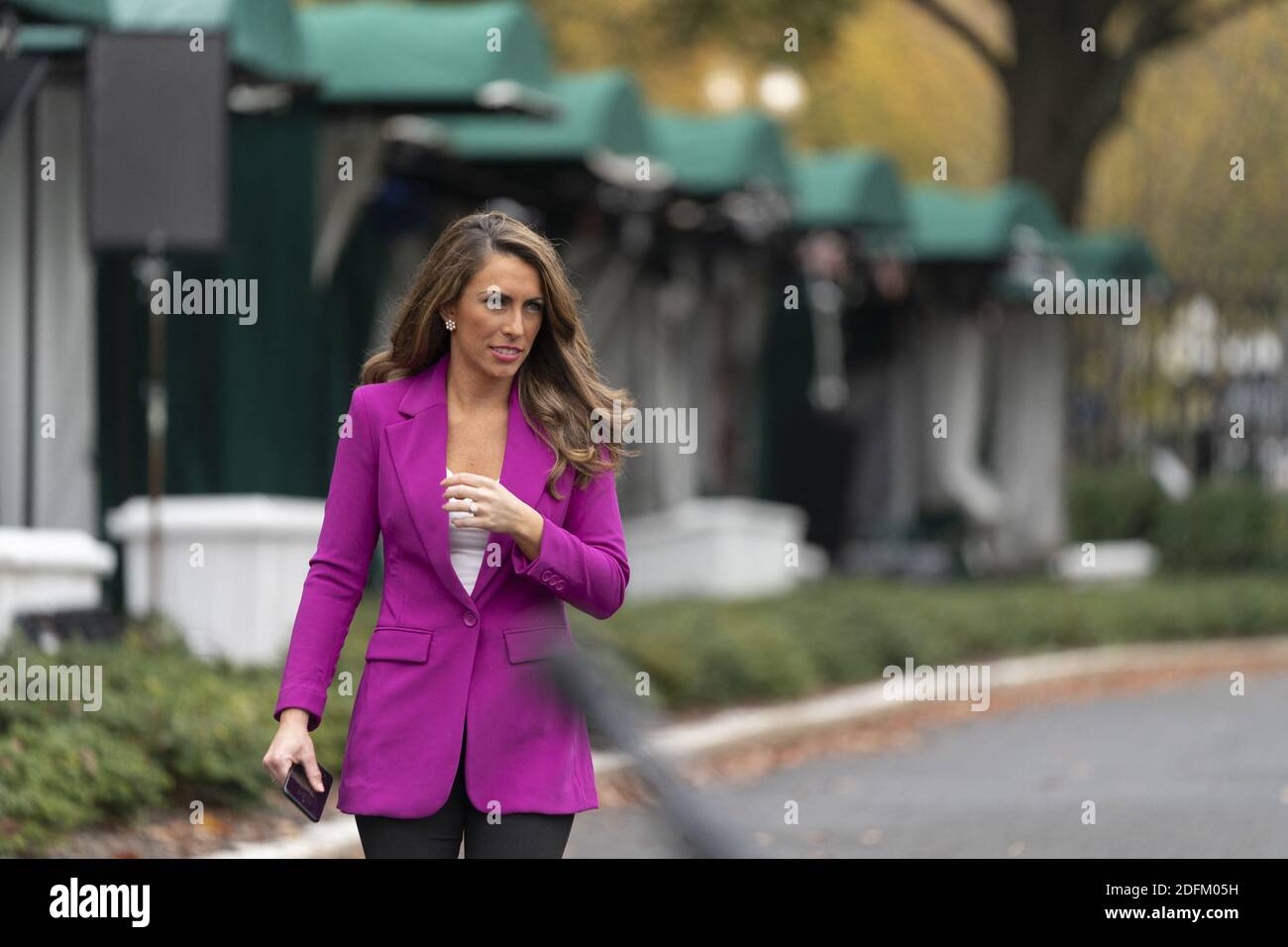 White House Director of Strategic Communications Alyssa Farah walks to ...