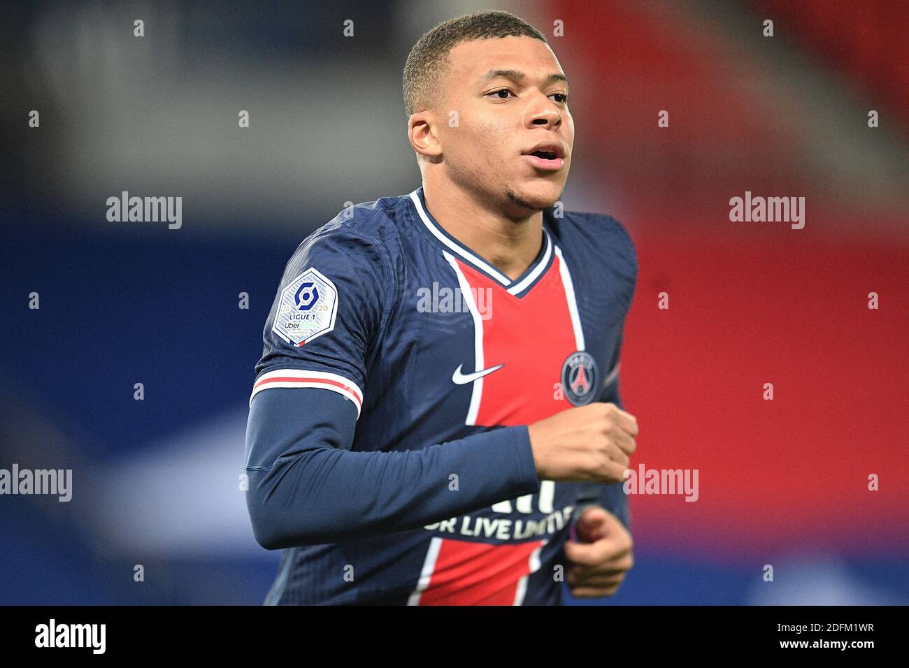 Kylian MBappe of Paris Saint Germain celebrates his goal during the ...