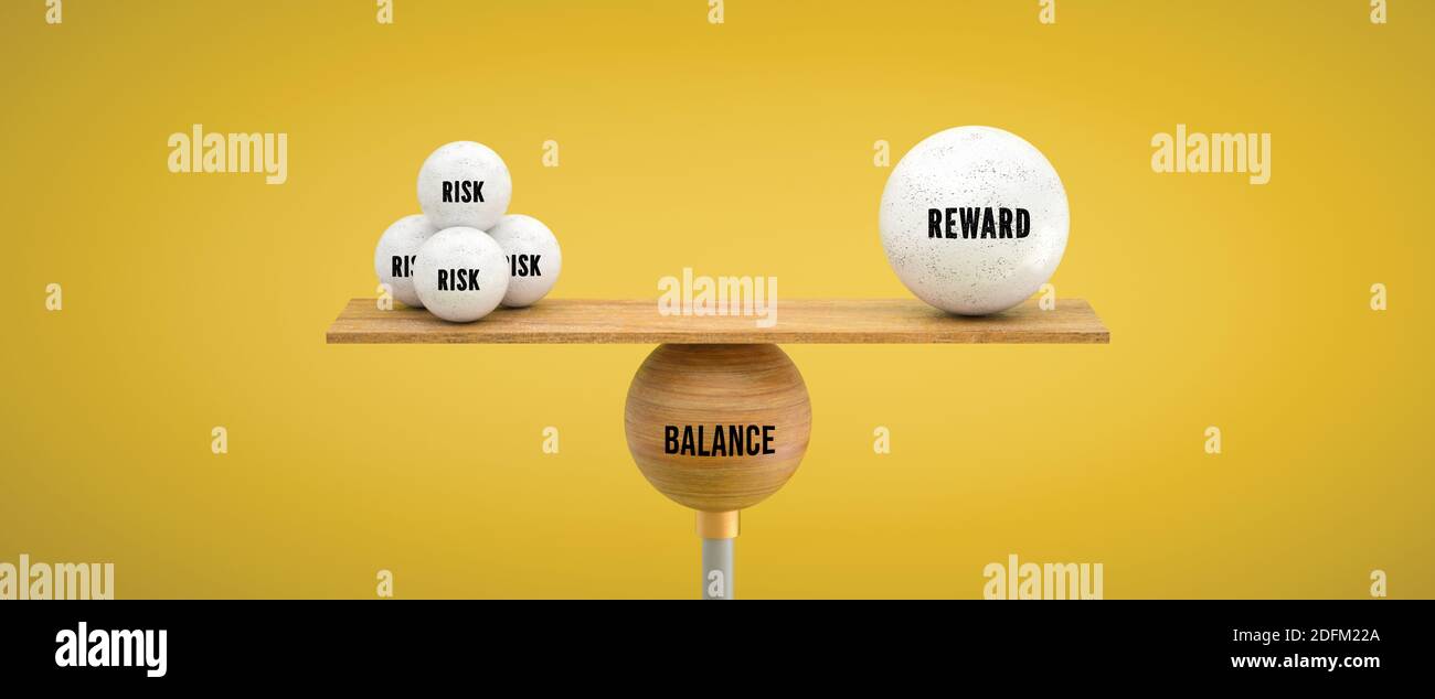 wooden scale balancing one big ball and four small ones with message ...
