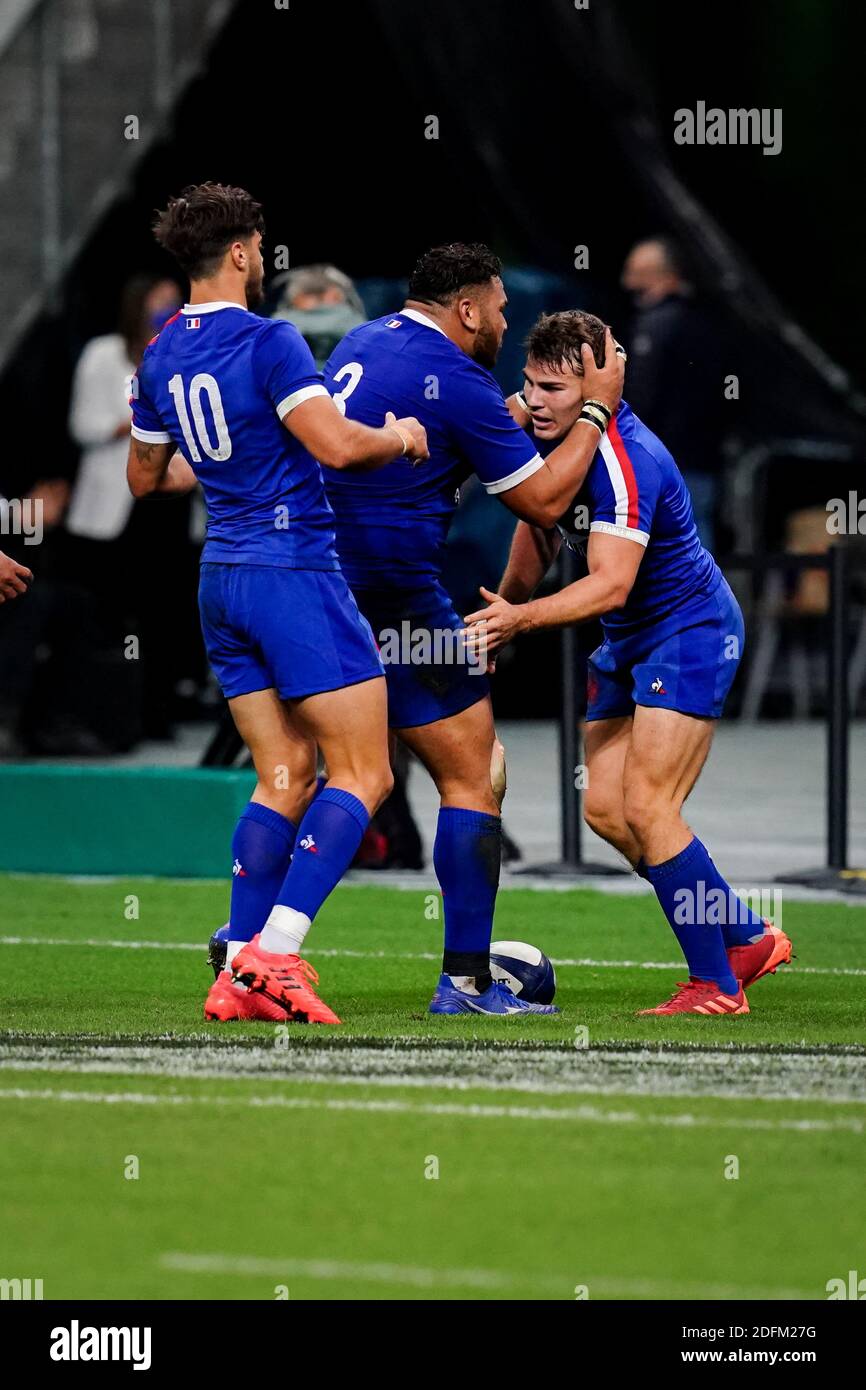 Antoine dupont try france rugby hi-res stock photography and images - Alamy