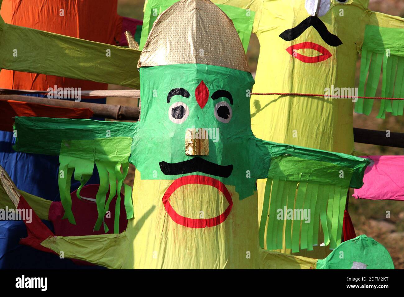 Indian artist prepares an effigy of the demon King Ravana ahead of ...