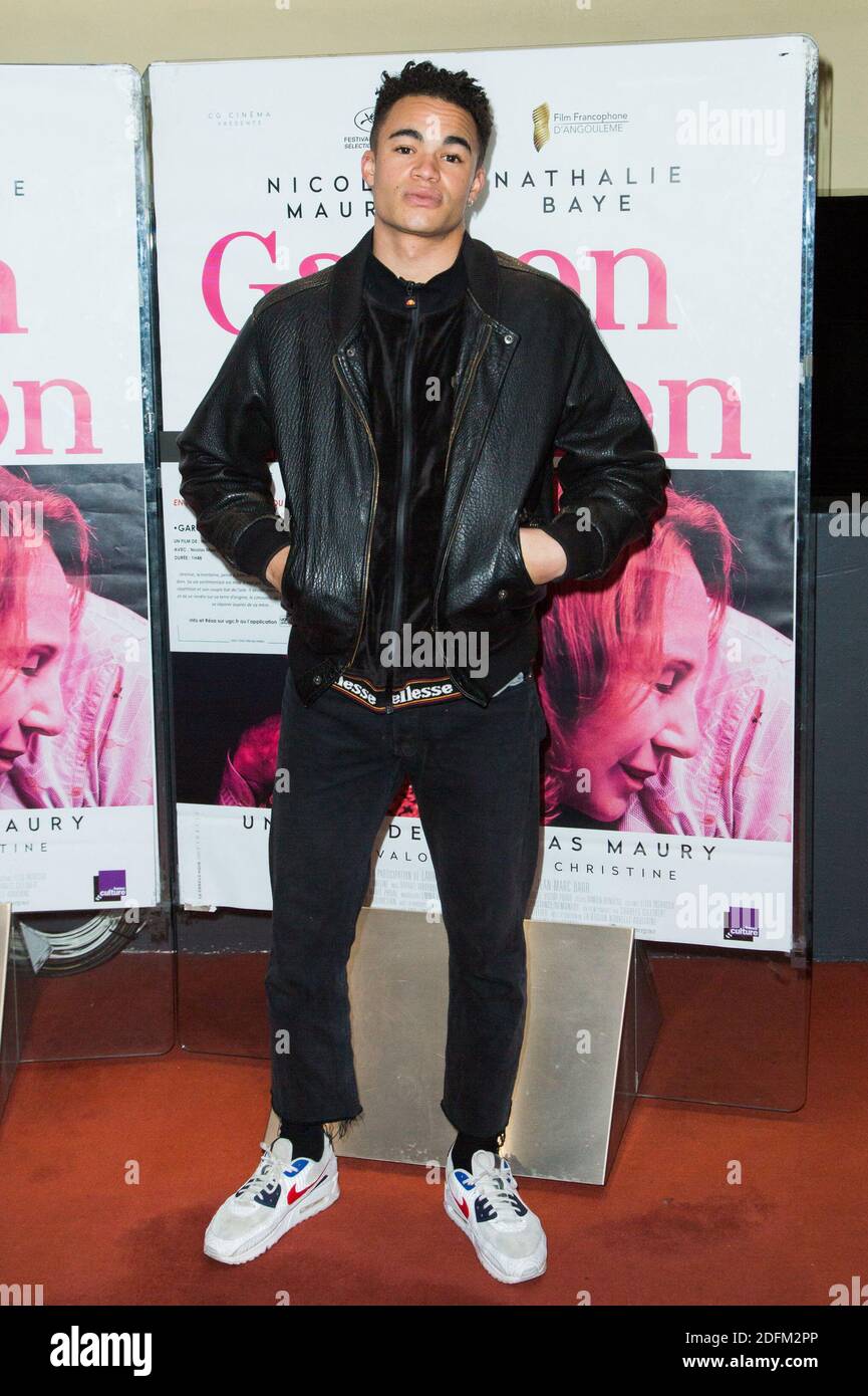 Theo Christine attends 'Garcon chiffon' Paris premiere at UGC Les ...