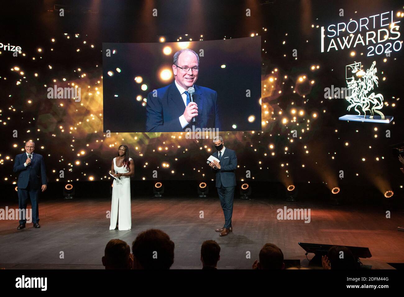 SAS the Prince Albert II of Monaco, Clarisse Agbegnenou, Marc Maury ...