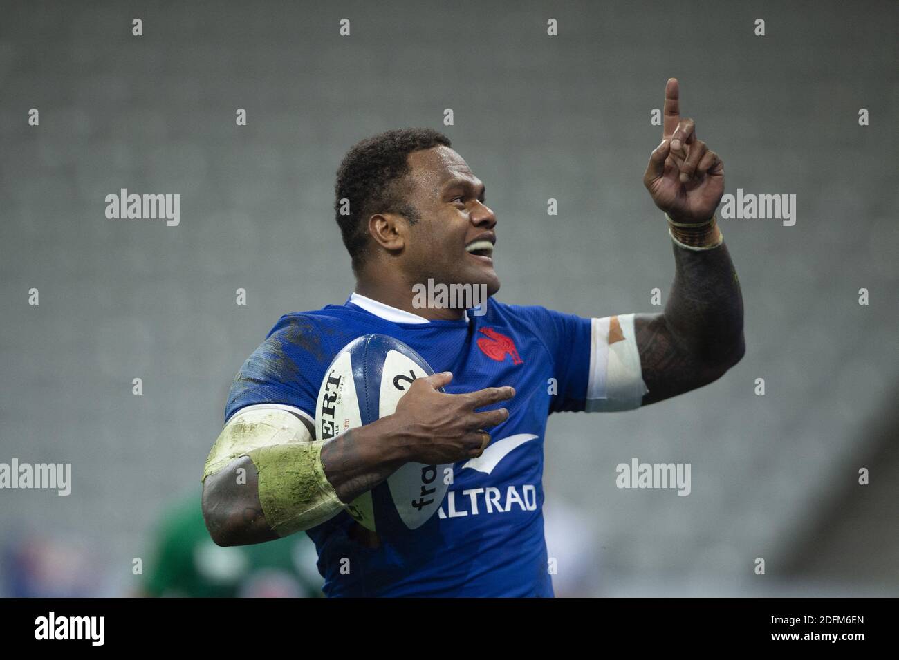 France's centre Virimi Vakatawa during the Six Nations rugby union ...