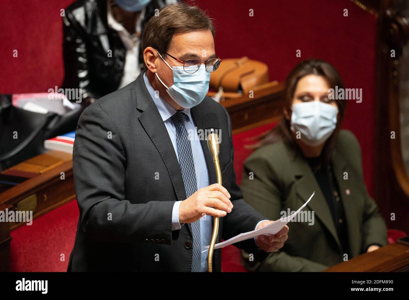 Deputy, Jean-Marie Sermier attends a session of Questions to the ...
