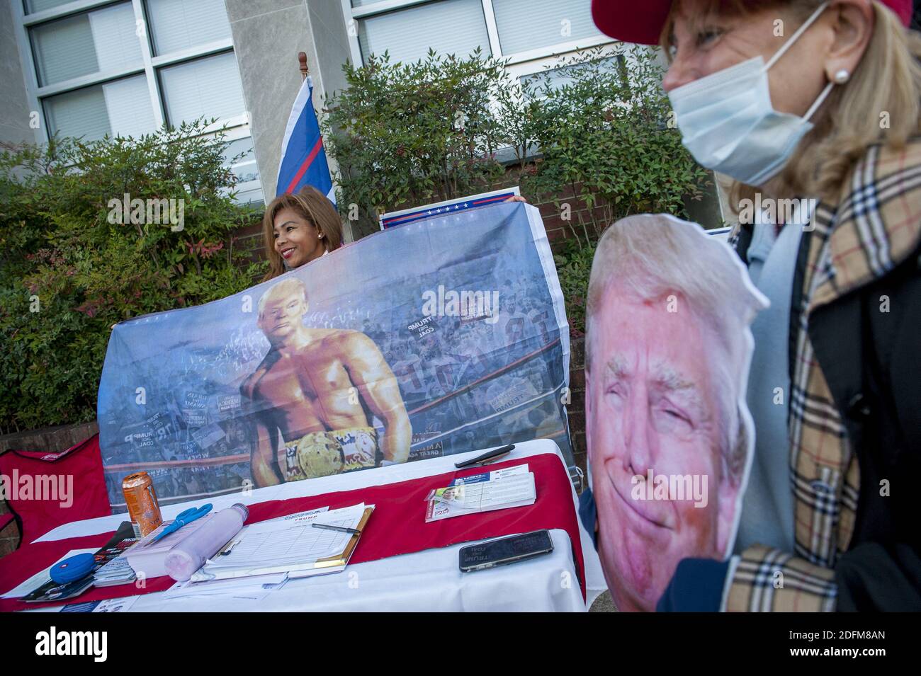 Isabel Stevenson (left) and Ellen Terry Casper (right) join other Trump ...
