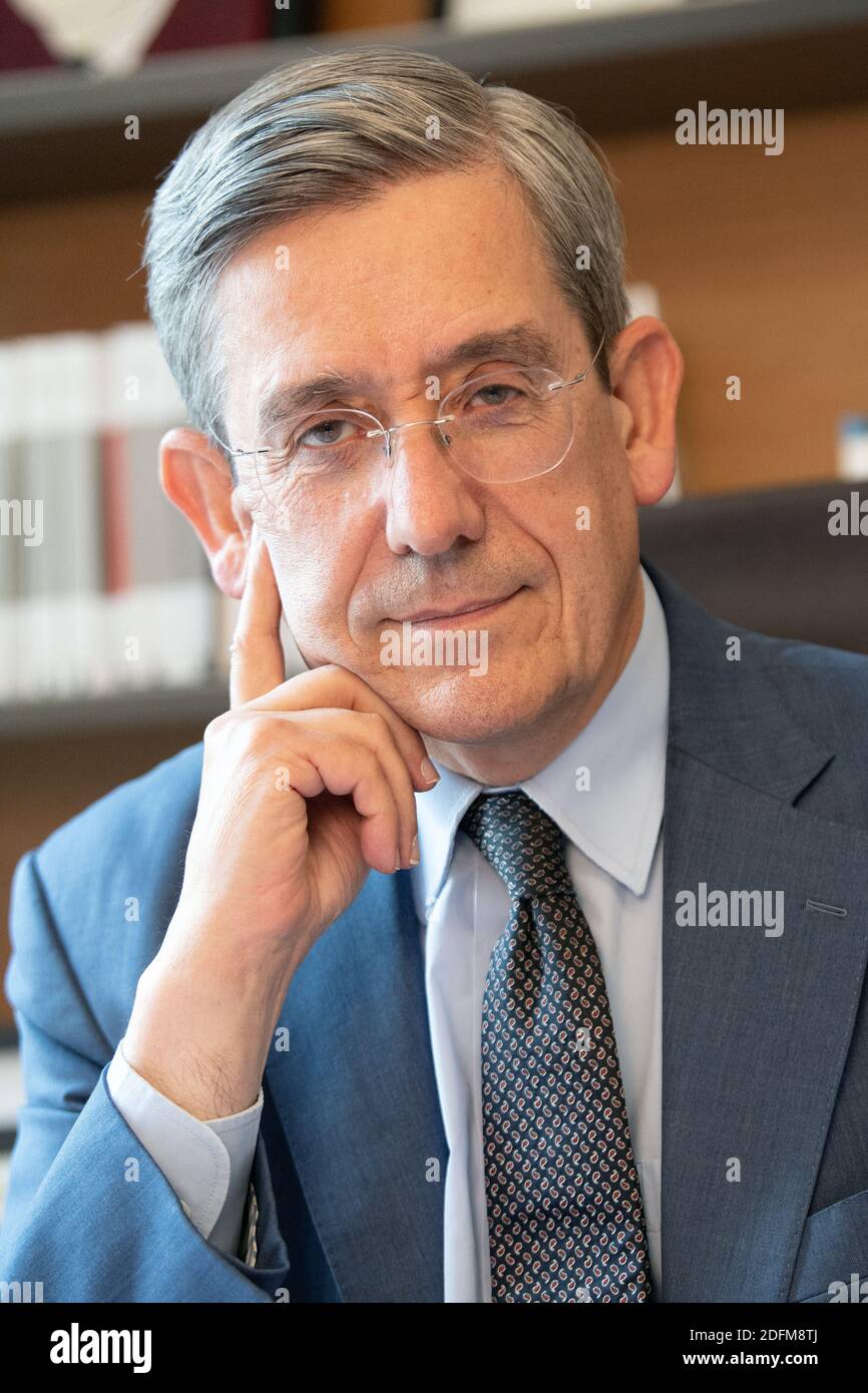 Deputy of the group Les Centristes, Charles de Courson poses in the ...