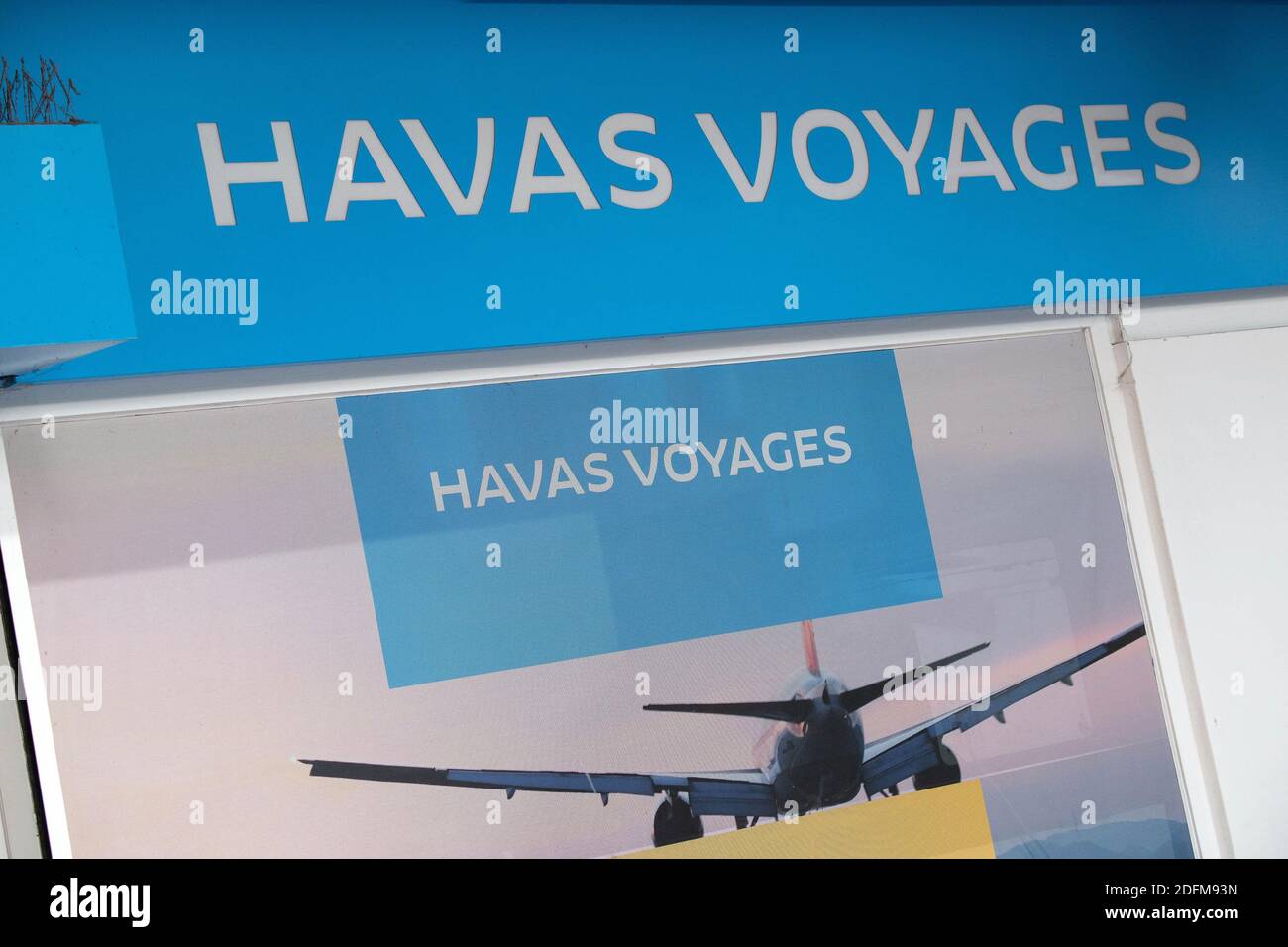 A general view of HAVAS VOYAGES in La Defense business district, on ...