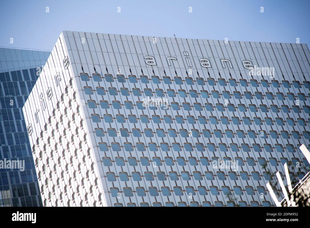 A general view of ARIANE building in La Defense business district, on ...