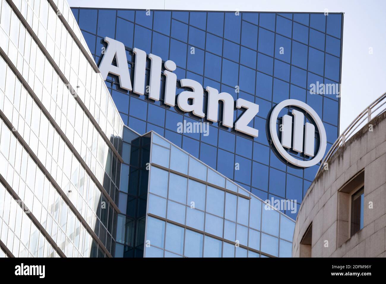 A general view of ALLIANZ building in La Defense business district, on ...
