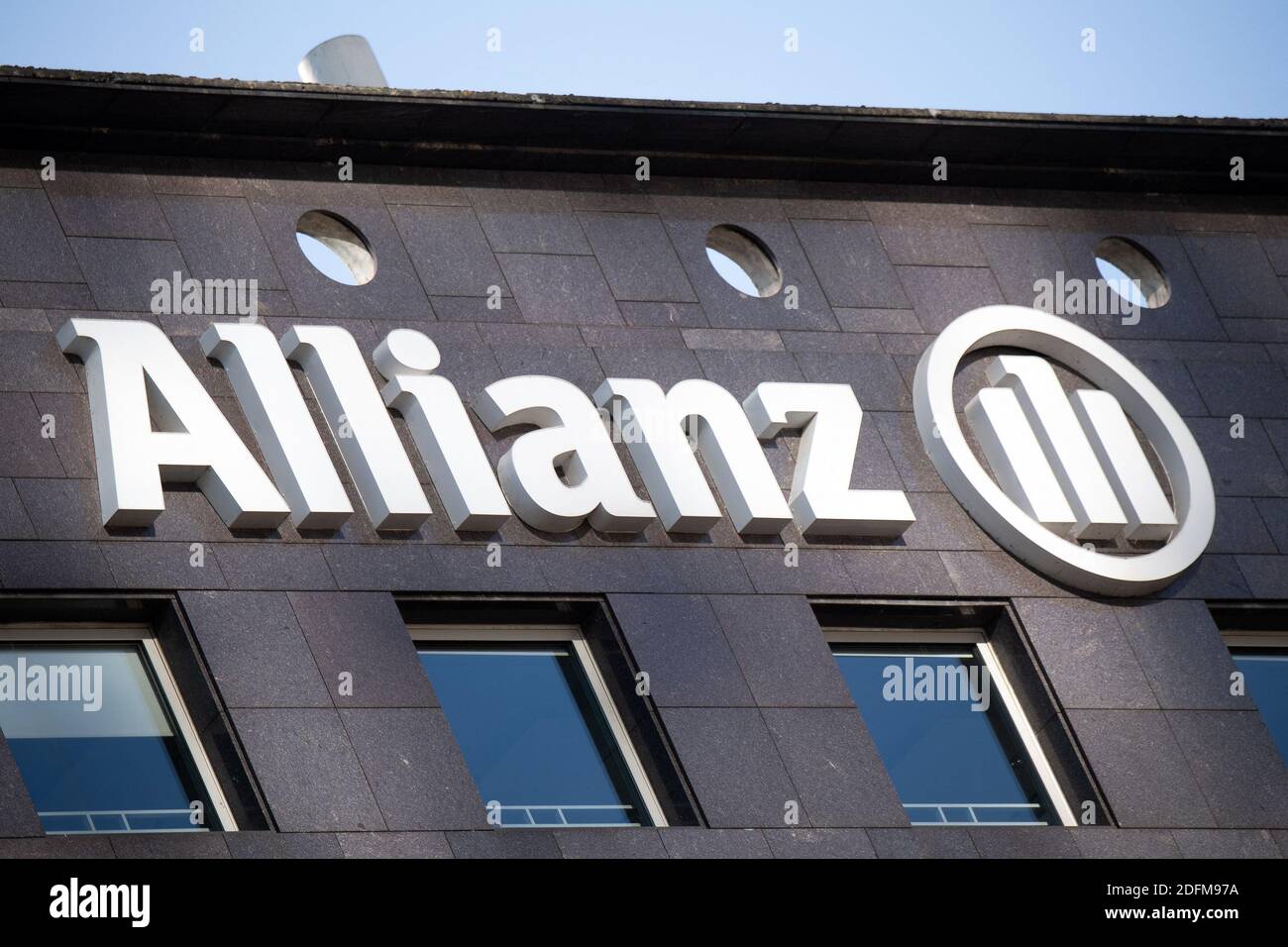 A general view of ALLIANZ building in La Defense business district, on ...