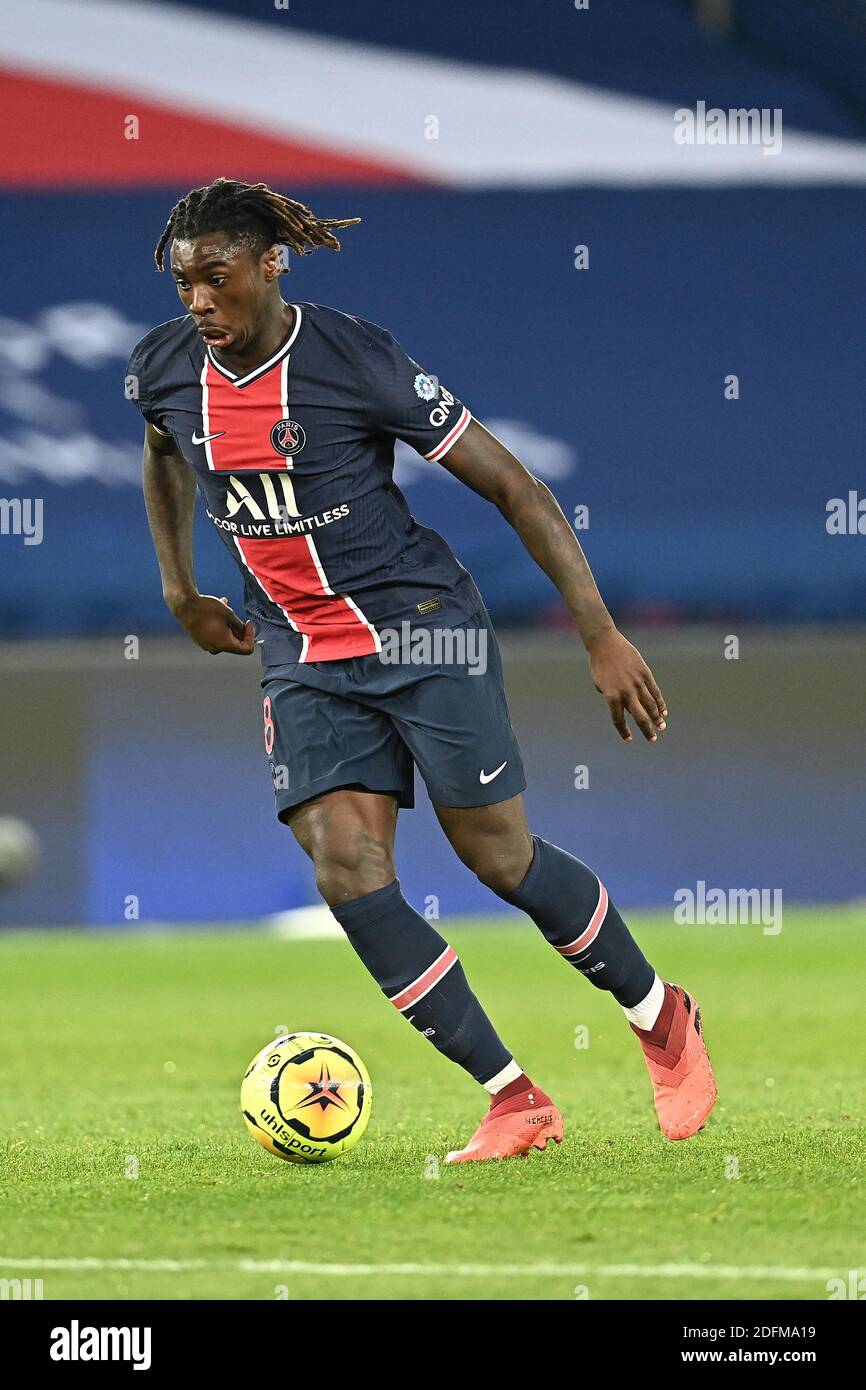 Moise Kean of Paris Saint Germain (PSG) in action during the Ligue 1 ...