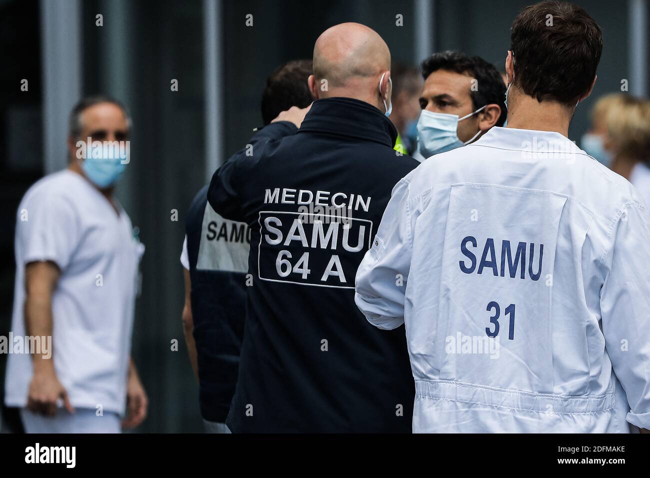 The hospital staff observed the arrival of the unique mobile hospital ...