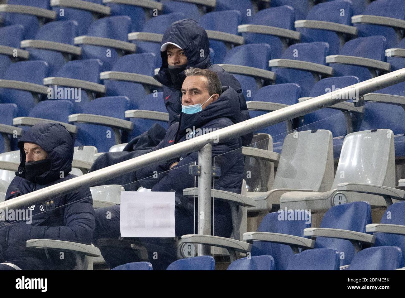 Kylian MBappe of France in the stands during the international friendly ...