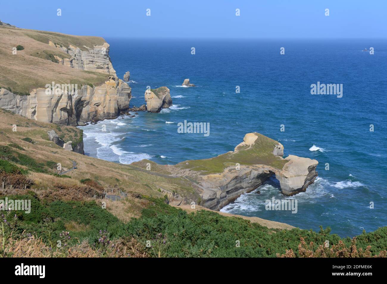 Secluded Tunnel Beach near Dunedin New Zealand Stock Photo - Alamy