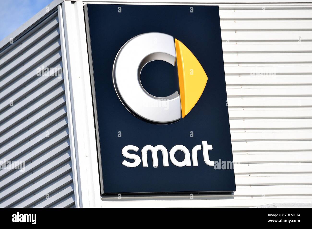 A shop sign of smart, on November 14, 2020 in Bonneuil sur Marne ...