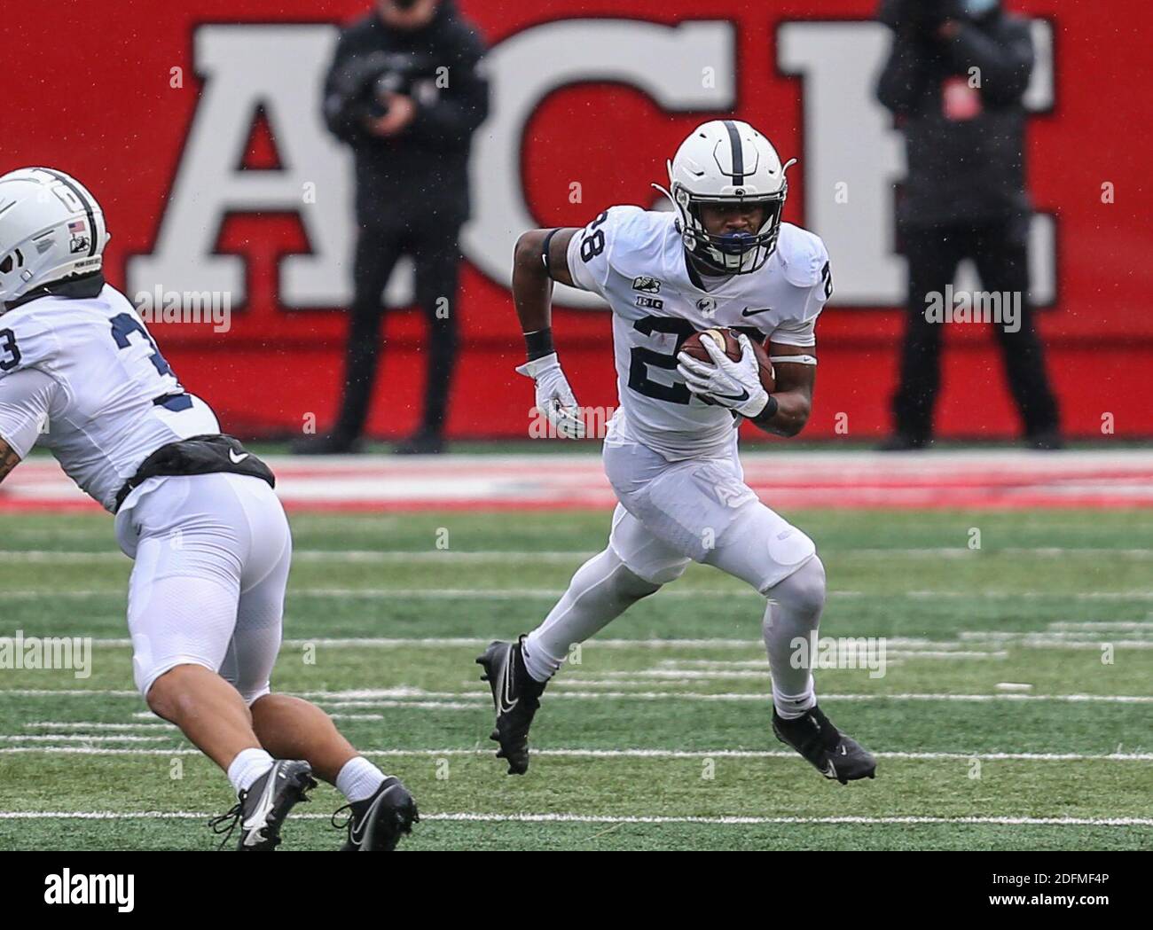 Piscataway, NJ, USA. 5th Dec, 2020. Penn State Nittany Lions running ...