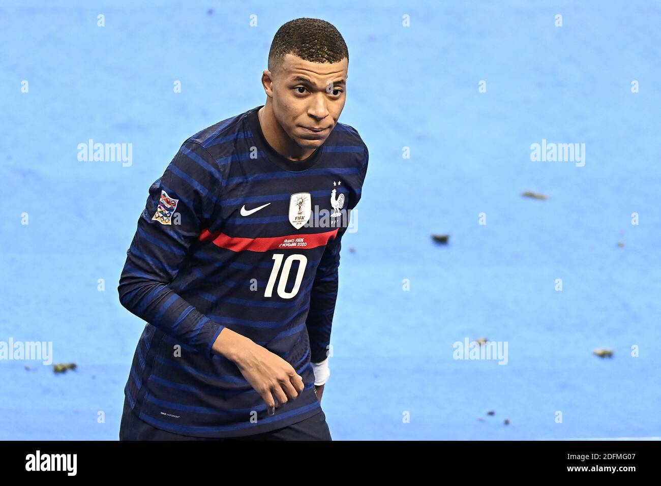 Kylian Mbappe of France during the UEFA Nations League group stage ...