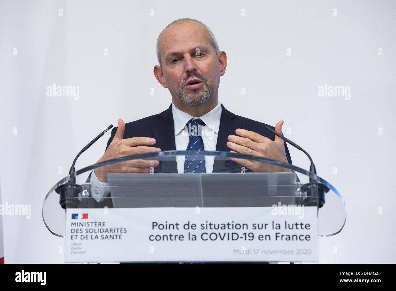 Director General of Health Jerome Salomon speaks during Health Minister ...