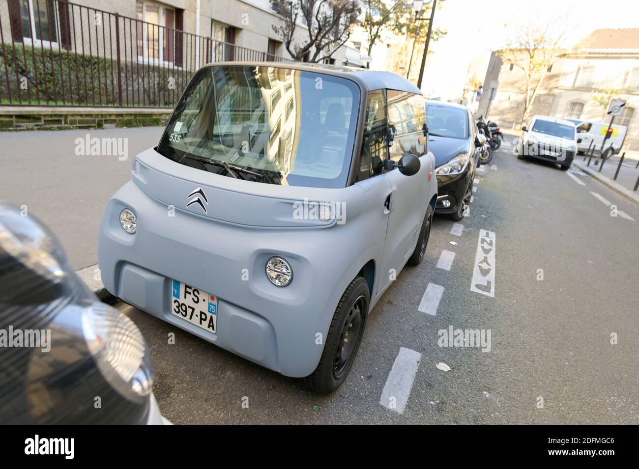 The new all-electric urban vehicle named 'Ami' by French carmaker ...