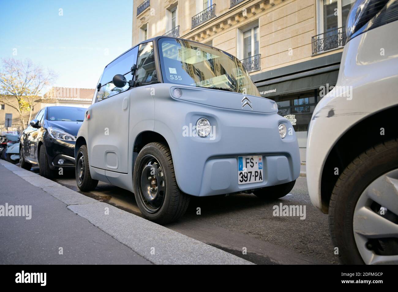 The new all-electric urban vehicle named 'Ami' by French carmaker ...