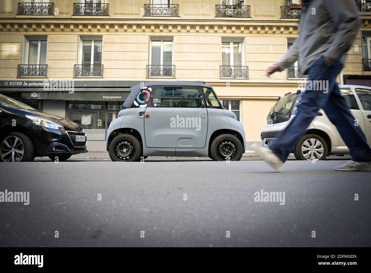 The new all-electric urban vehicle named 'Ami' by French carmaker ...