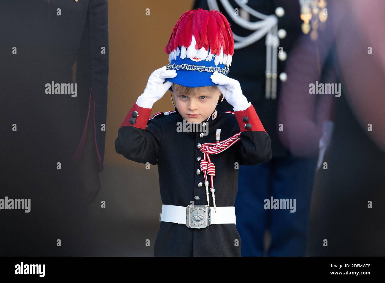 Crown Prince Jacques of Monaco attends a medal ceremony at the Monaco ...