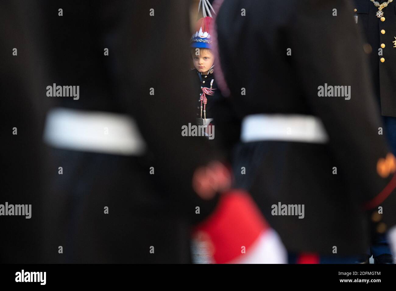 Crown Prince Jacques of Monaco attends a medal ceremony at the Monaco ...