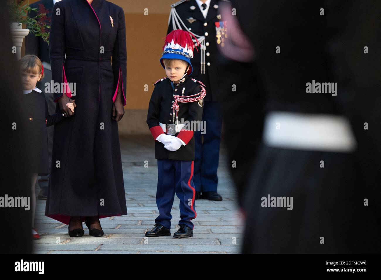 Crown Prince Jacques of Monaco attends a medal ceremony at the Monaco ...