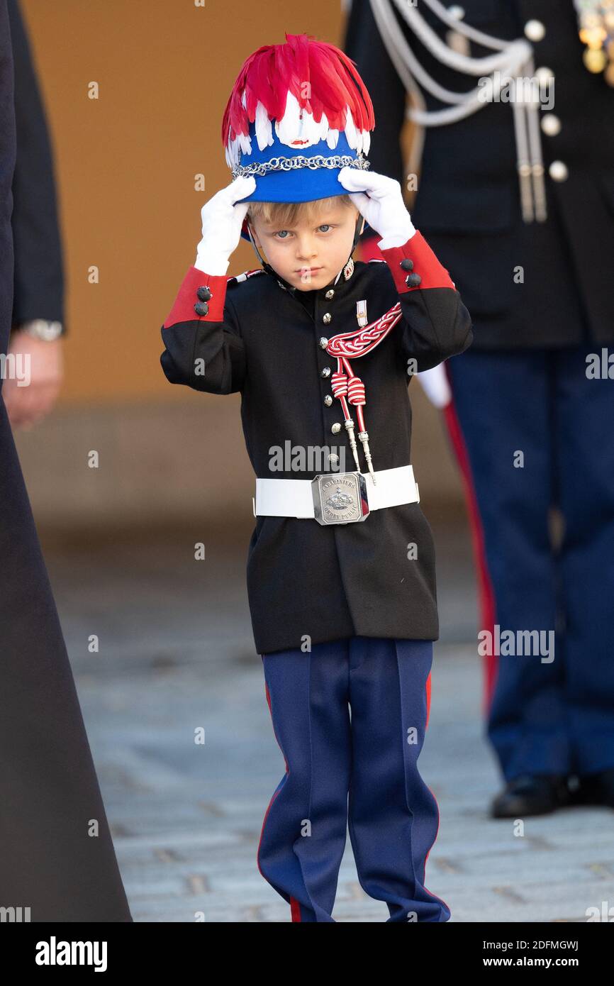 Crown Prince Jacques of Monaco attends a medal ceremony at the Monaco ...
