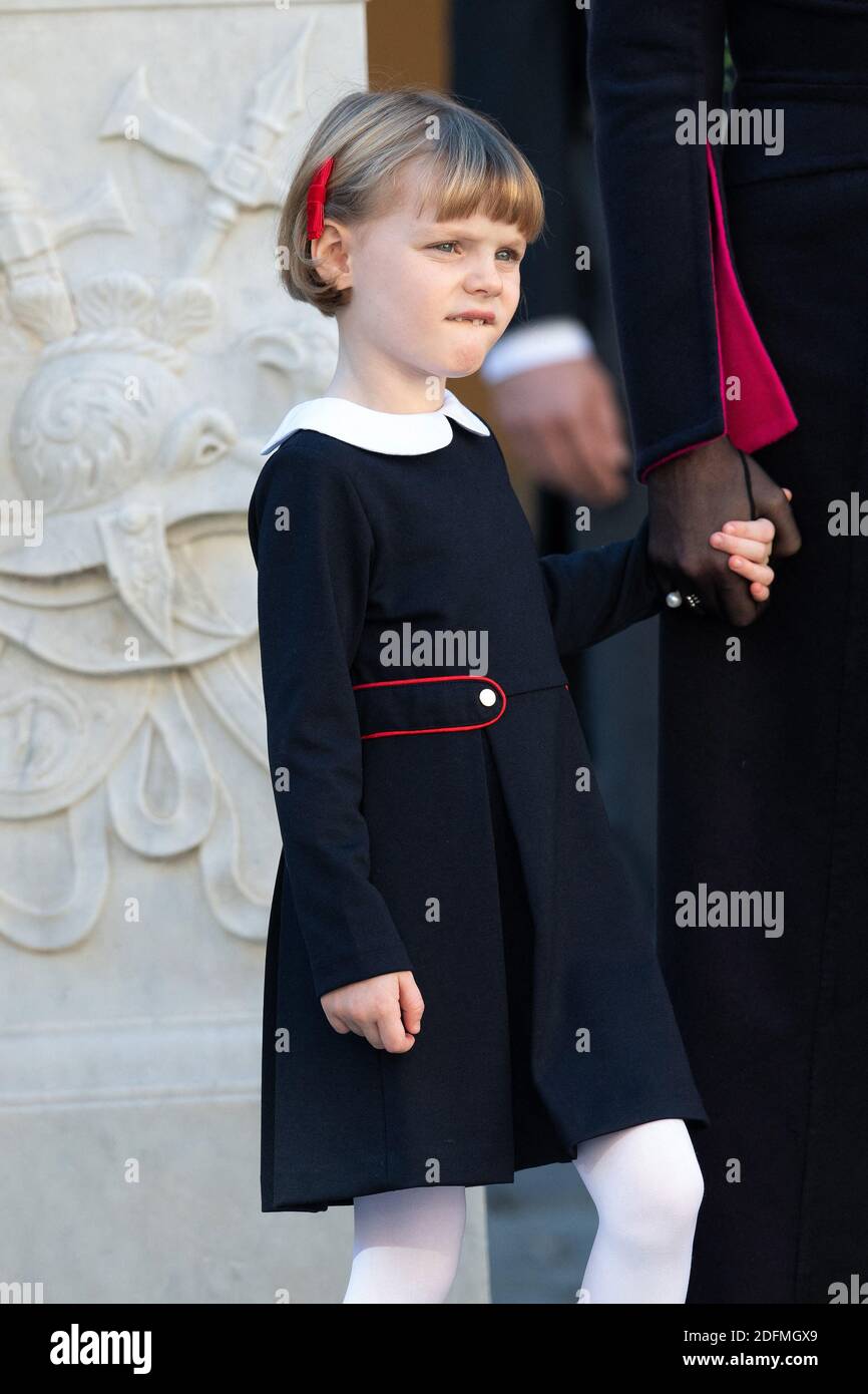 Princess Gabriella of Monaco attends a medal ceremony at the Monaco ...