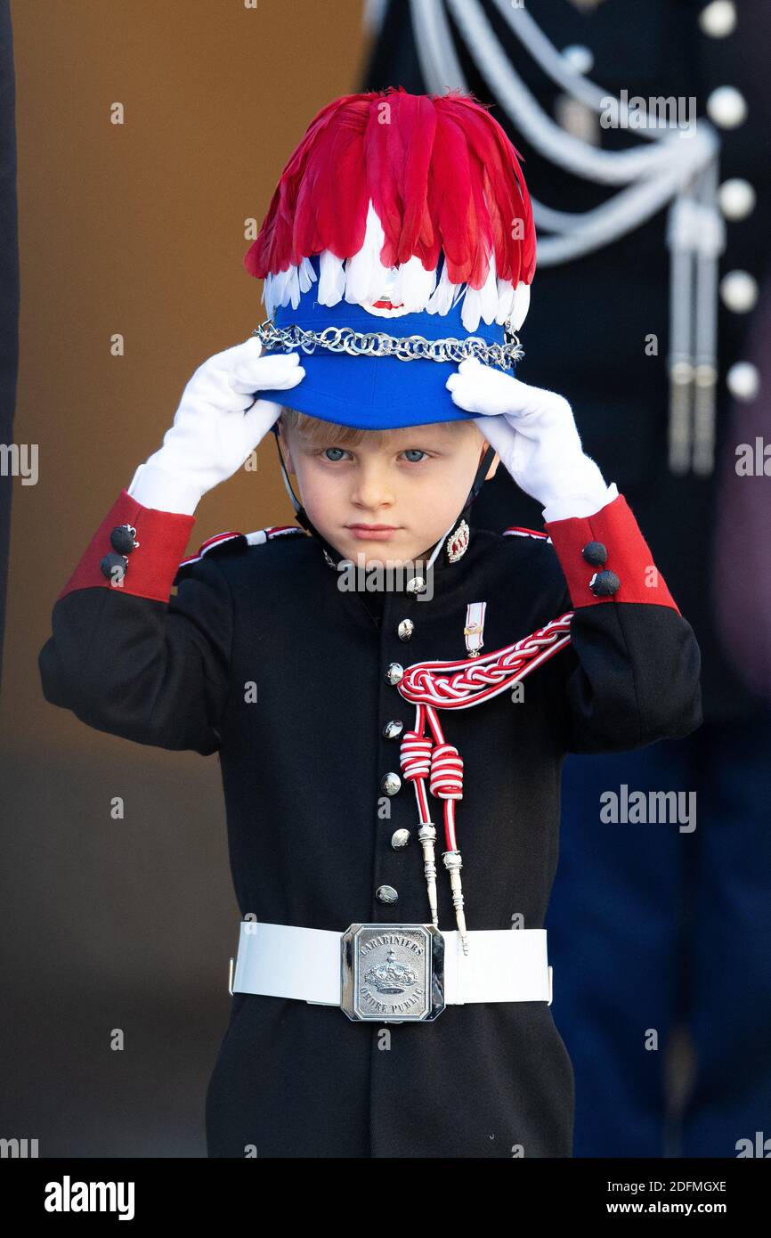 Crown Prince Jacques of Monaco attends a medal ceremony at the Monaco ...
