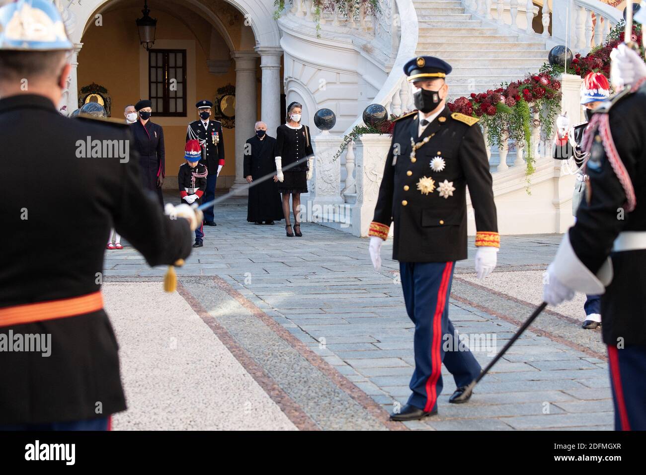 Prince Albert II of Monaco and Crown Prince Jacques of Monaco attend a ...
