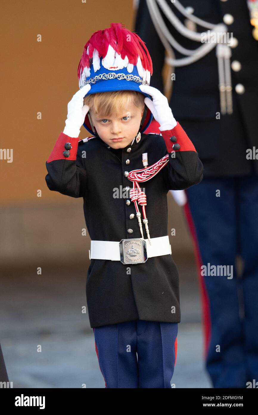 Crown Prince Jacques of Monaco attends a medal ceremony at the Monaco ...