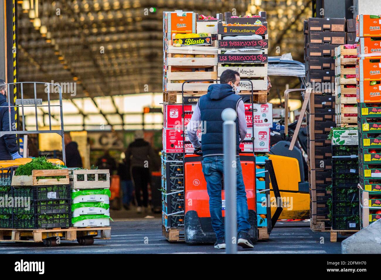 International Market of Rungis - Fruits and vegetables area on November ...
