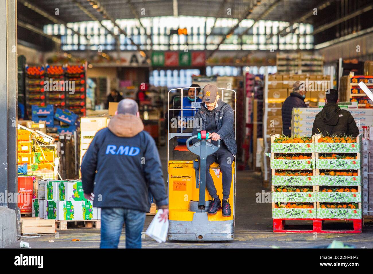 International Market of Rungis - Fruits and vegetables area on November ...