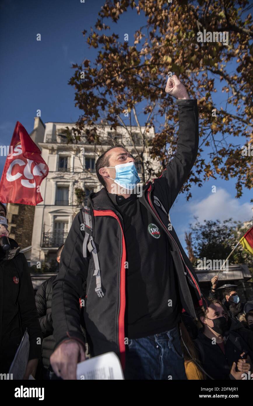 General Secretary of the French journalist union SNJ Emmanuel Poupard ...