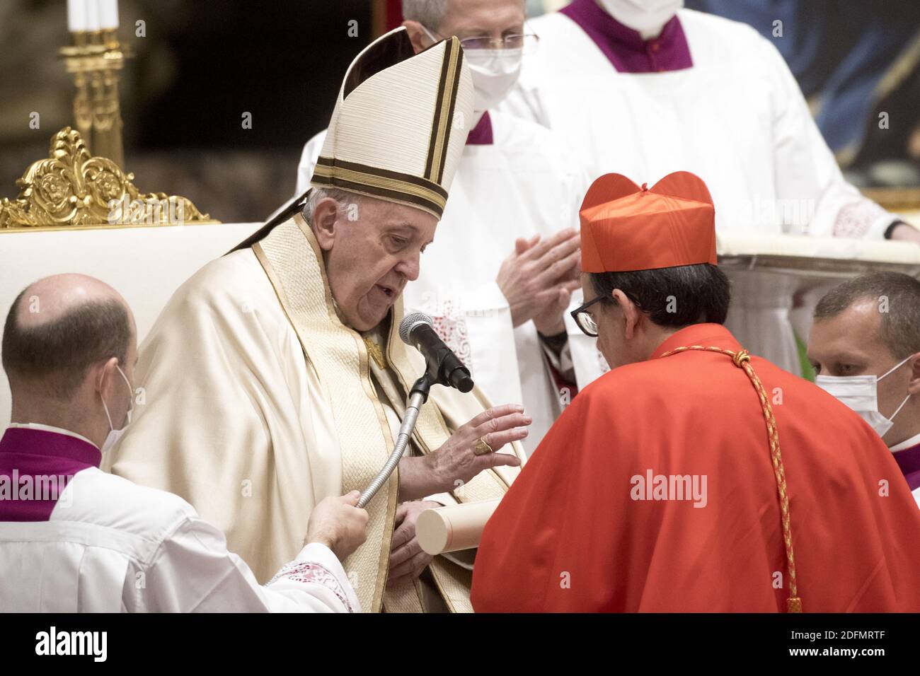 Red biretta hi-res stock photography and images - Alamy