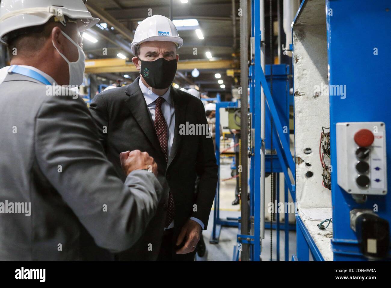 Prime Minister Jean Castex visits the Kone elevators and escalators ...