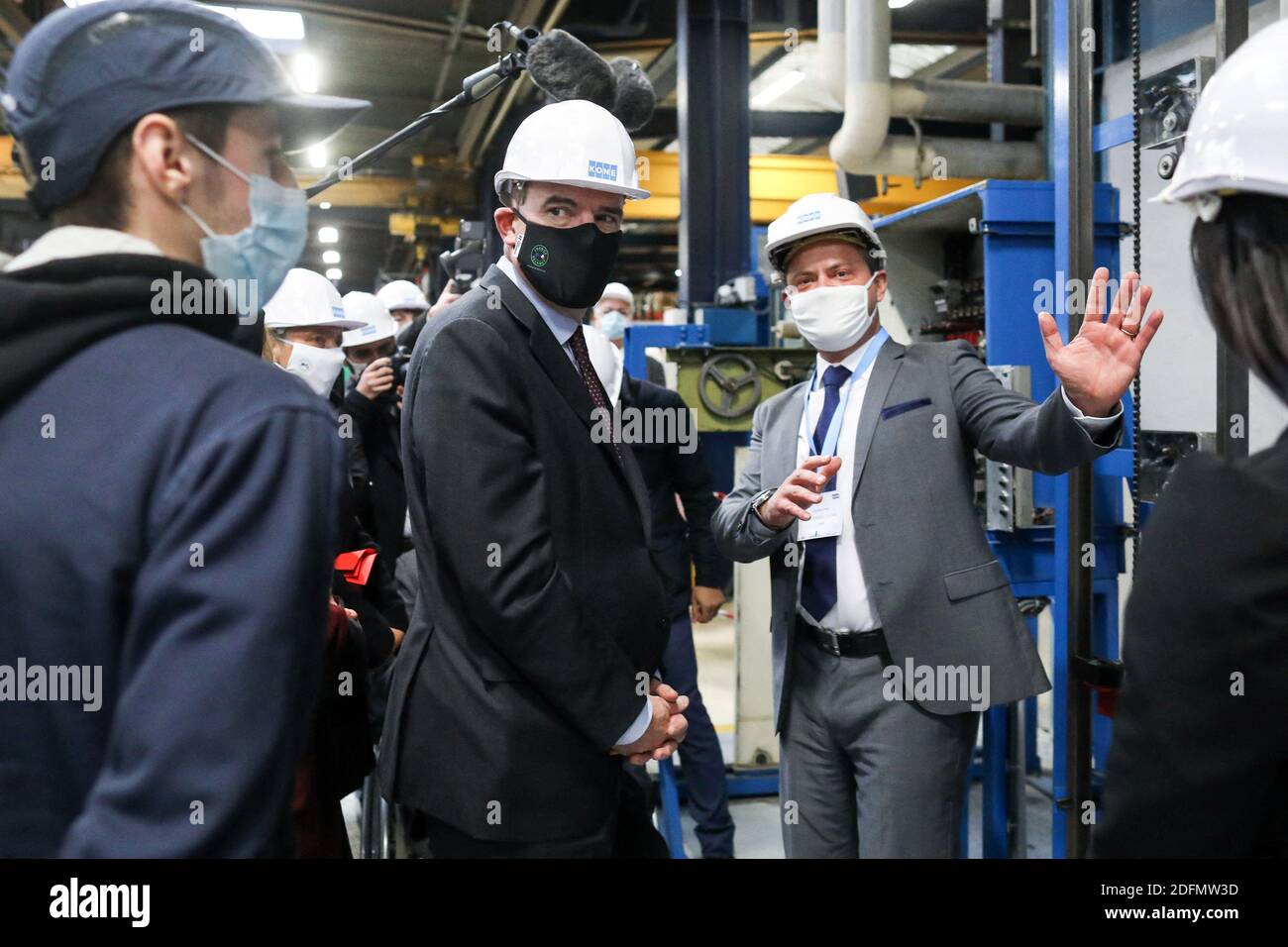 Prime Minister Jean Castex visits the Kone elevators and escalators ...