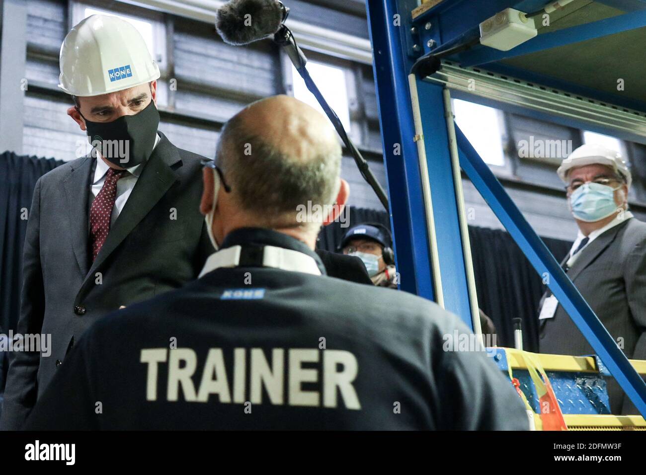 Prime Minister Jean Castex visits the Kone elevators and escalators ...