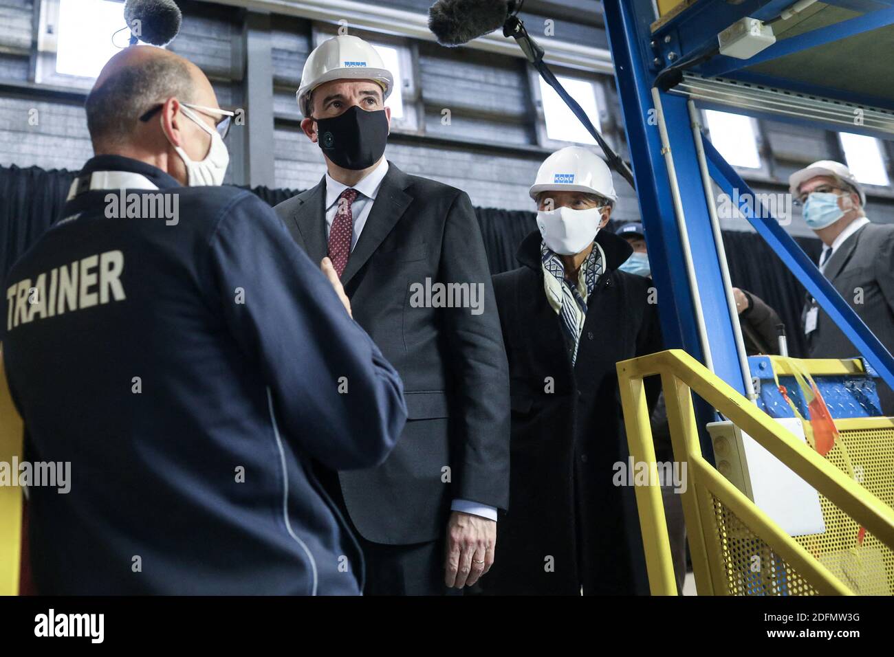 Prime Minister Jean Castex visits the Kone elevators and escalators ...