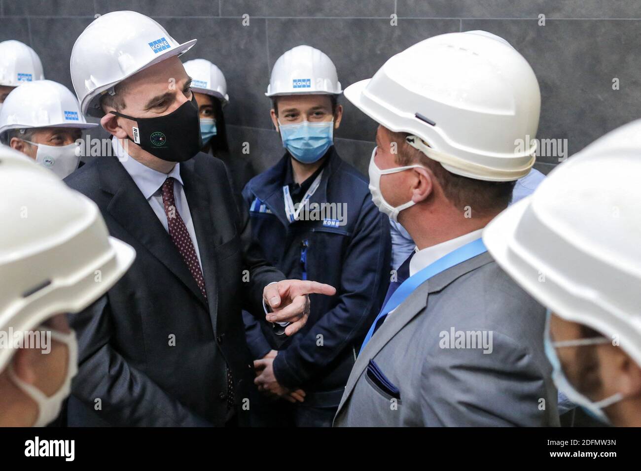 Prime Minister Jean Castex visits the Kone elevators and escalators ...