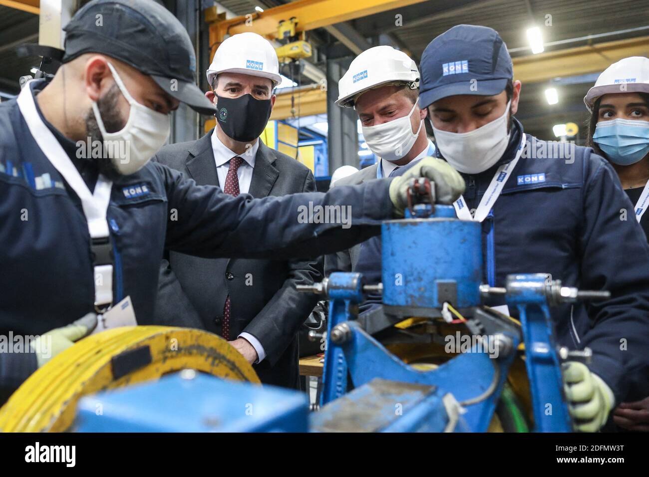 Prime Minister Jean Castex visits the Kone elevators and escalators ...