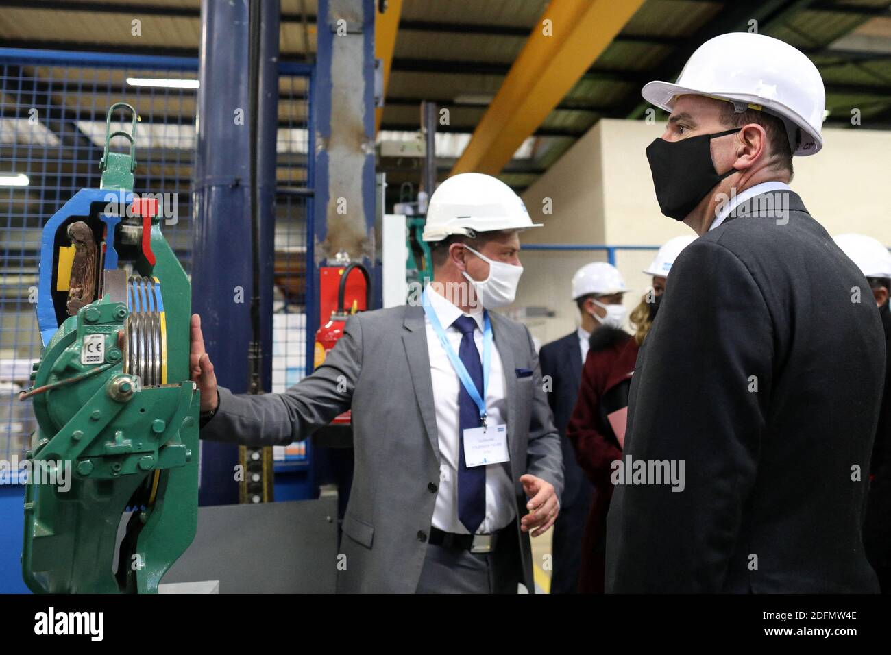 Prime Minister Jean Castex visits the Kone elevators and escalators ...